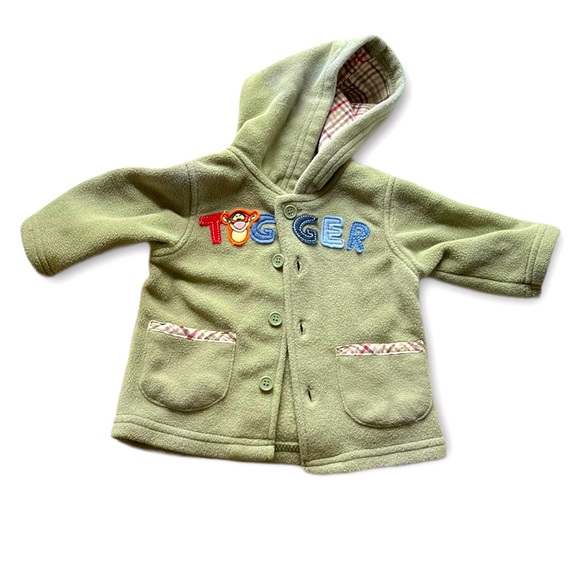 Disney | Jackets & Coats | Disney Baby Fleece Tigger Hooded Jacket 3 Mo ...